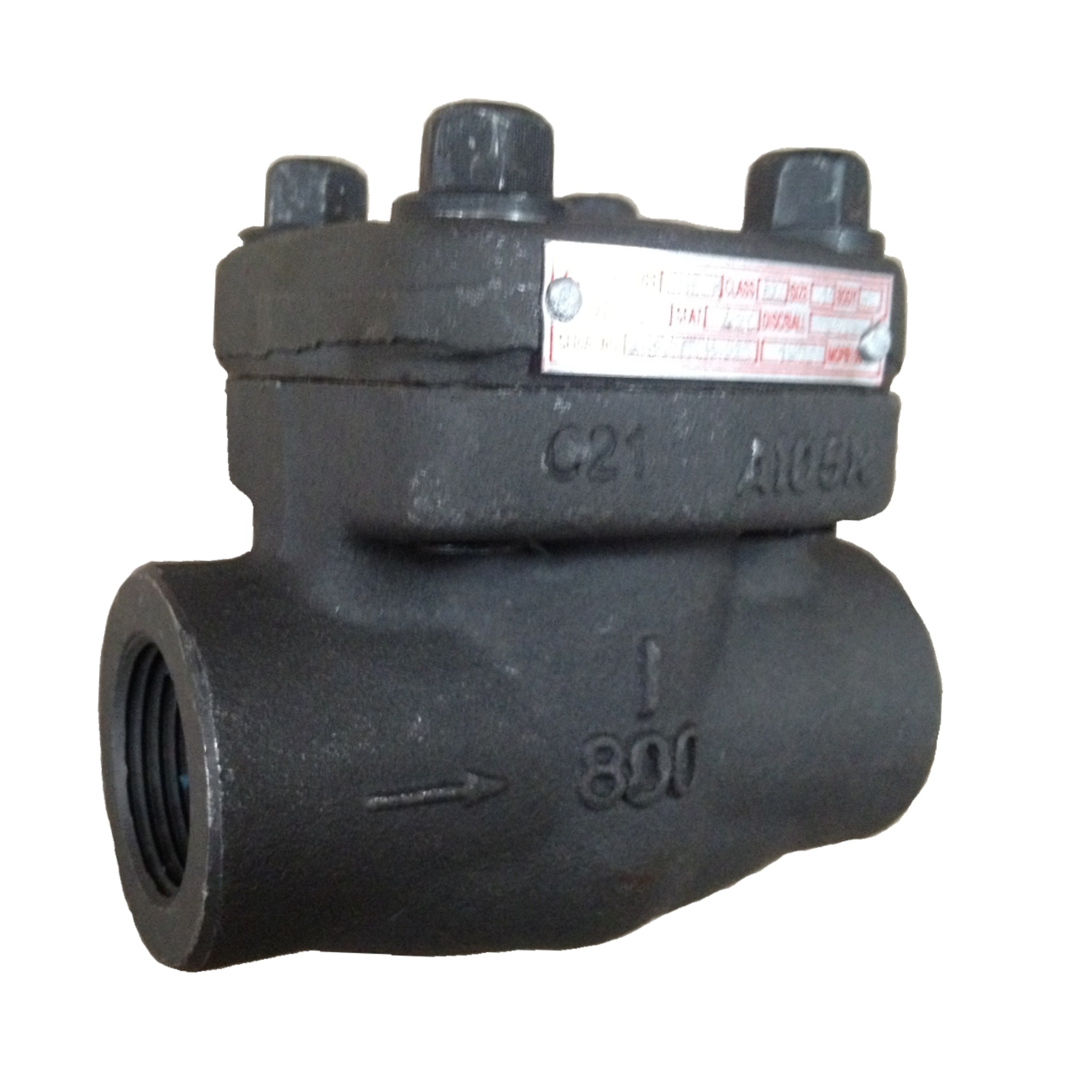 Forged Steel Class 800 Swing Check Valve BSP-NPT-SW - UNIMECH (Asia ...