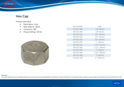 Hex Cap - UNIMECH (Asia Pacific)