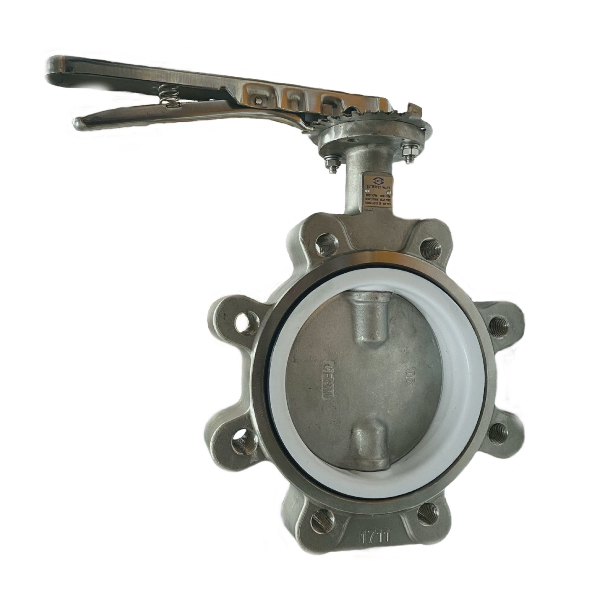 Stainless Steel (CF8M) Lugged Butterfly Valve TEFLON ANSI 150 | TE ...