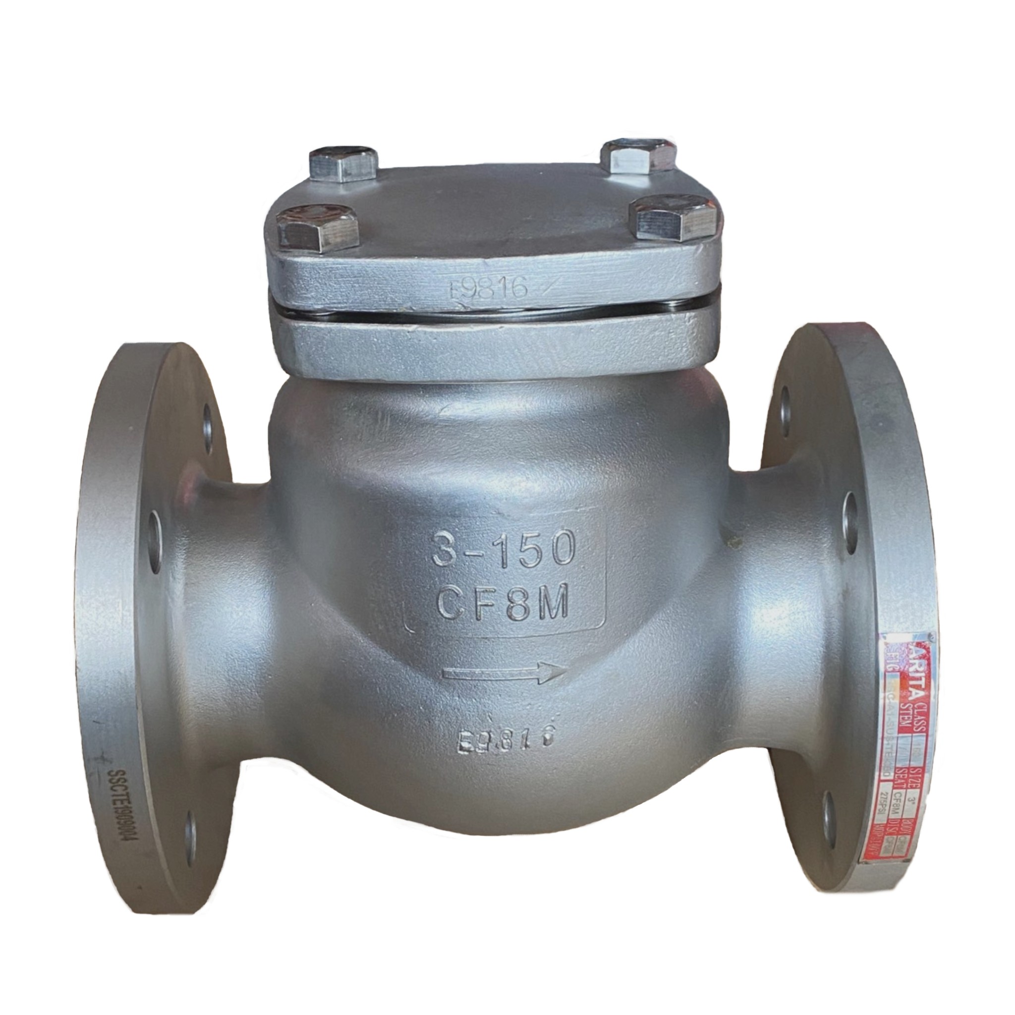 CF8M Flanged Swing Check Valve TE - UNIMECH (Asia Pacific)